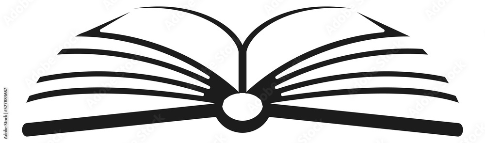 Open book icon. Reading club logo. Knowledge symbol Stock-Illustration ... Open book icon. Reading club logo. Knowledge symbol Stock-Illustration ...