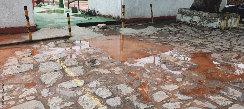 Texture floor path asphalt street parking background iron rock granite ...