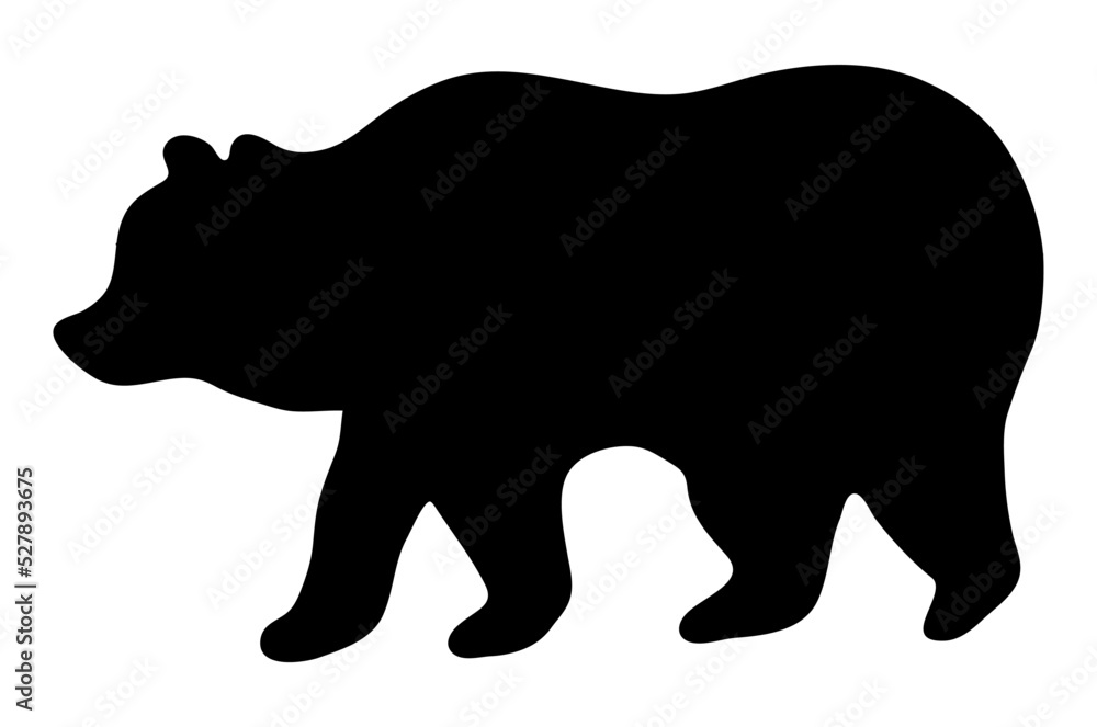 Black Bear Silhouette Clip Art