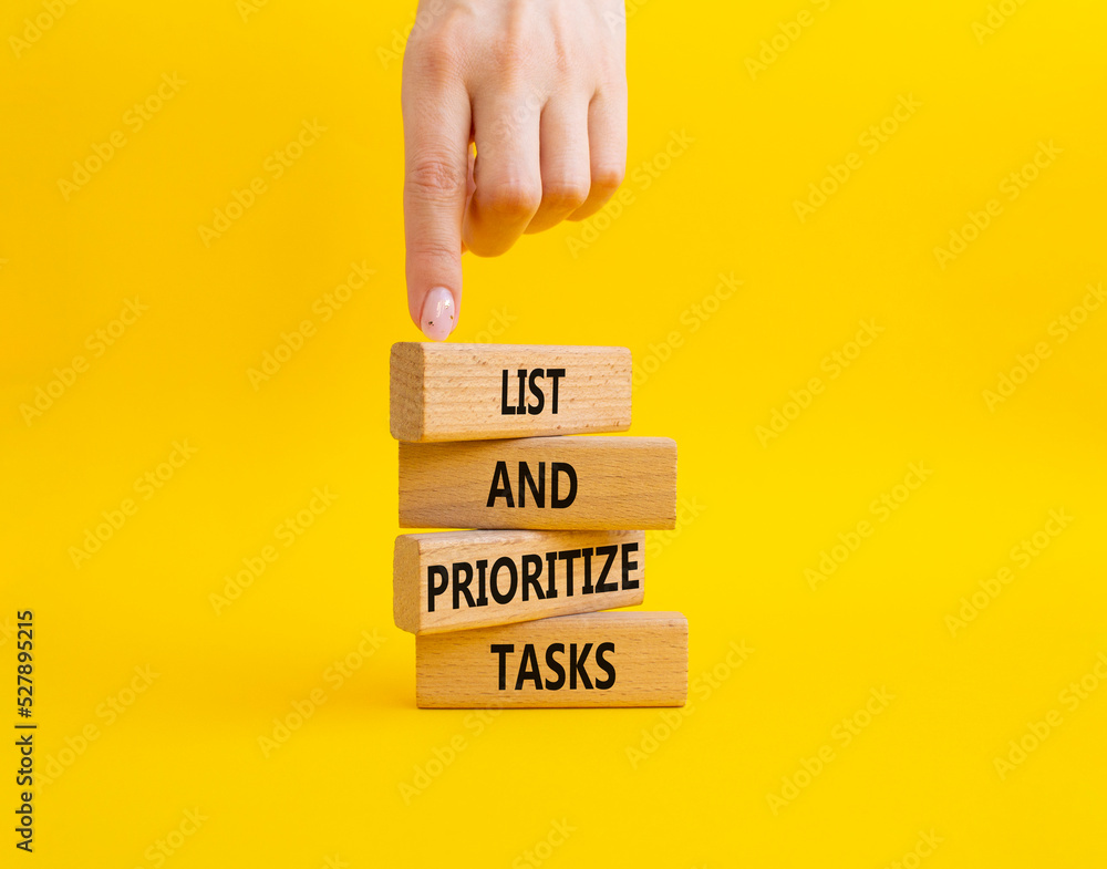List and prioritize tasks symbol. Concept words List and prioritize ...