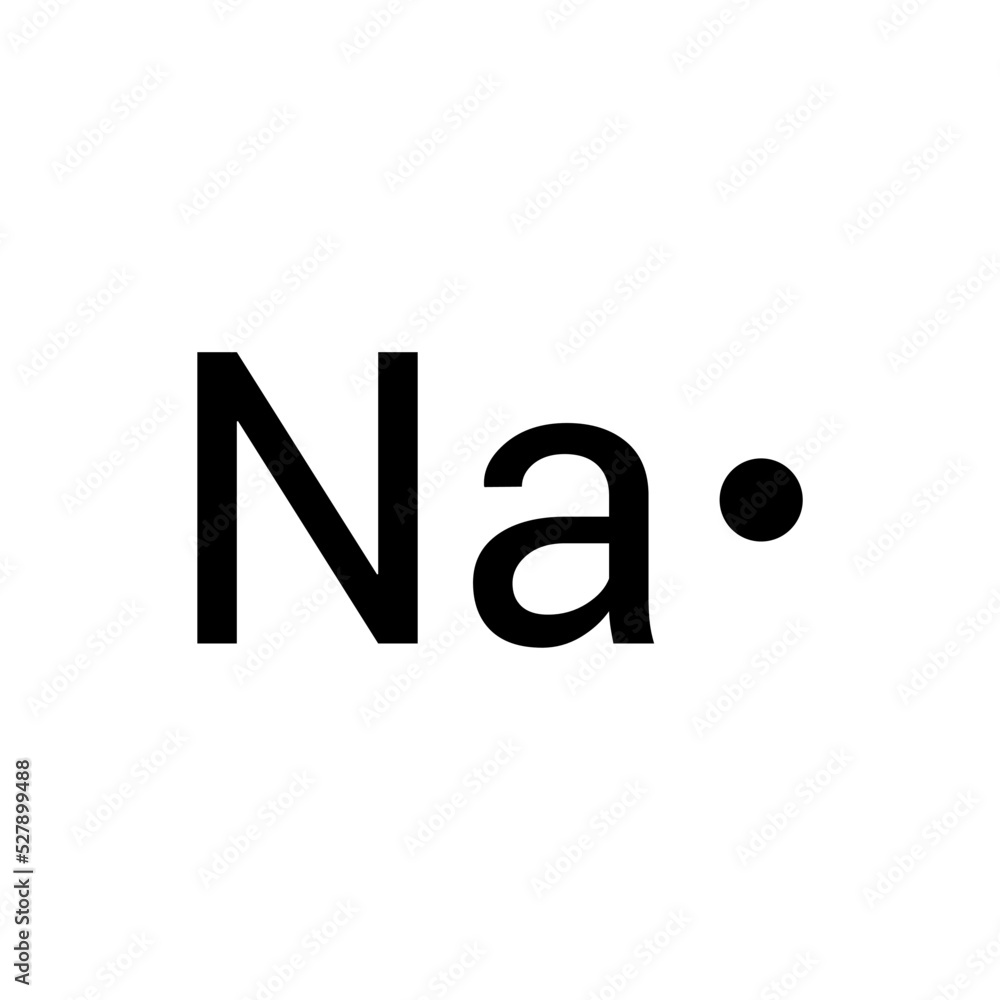 Lewis structure of sodium (Na) Stock Vector | Adobe Stock