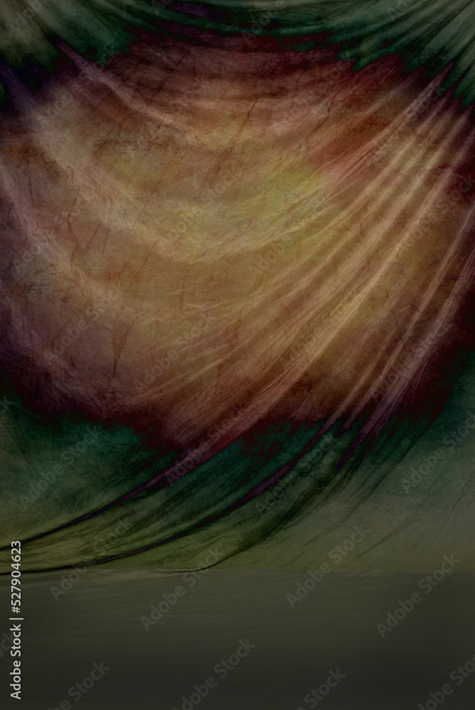 Gothic, steampunk, fashion or dark formal style fabric cloth draped ...