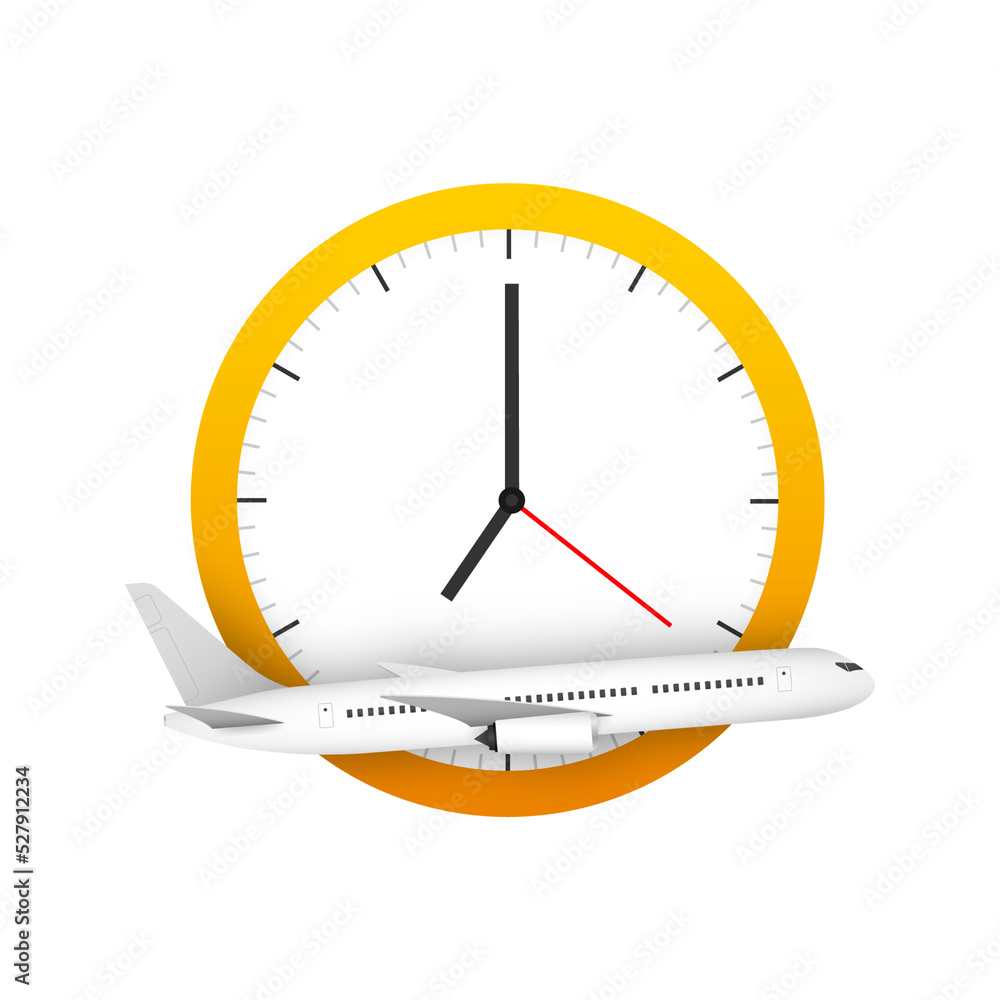 Flight information check mark. Qr code scan icon. Exclamation mark ...