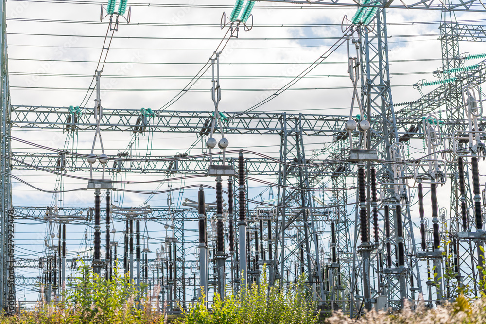 power grid lines to simulate electricity costs, inflation and energy ...