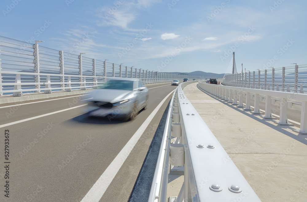 The Peljesac bridge connects the mainland with the peninsula Stock ...
