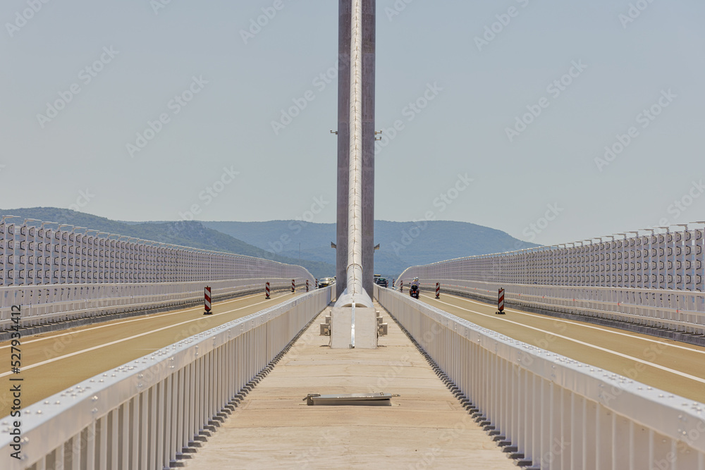 The Peljesac bridge connects the mainland with the peninsula Stock ...