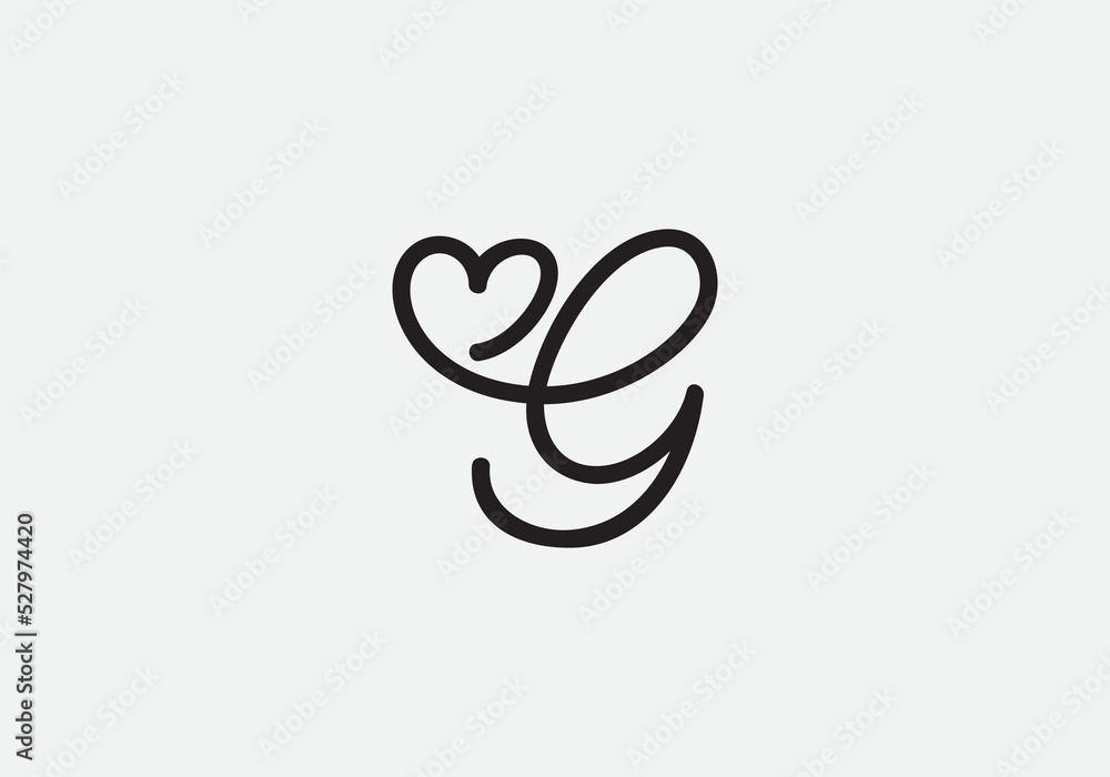 Love sign logo design vector. Love and heart icon and symbol design ...