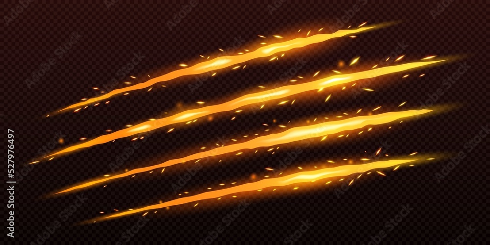 Best Sparkling monster claw mark scratches, predator nail trails ...