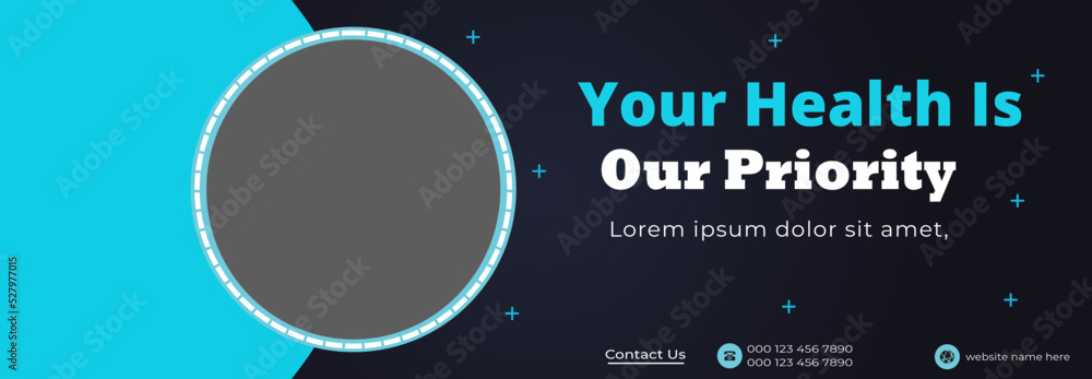 Health care template promotion Set of Editable minimal square banner ...