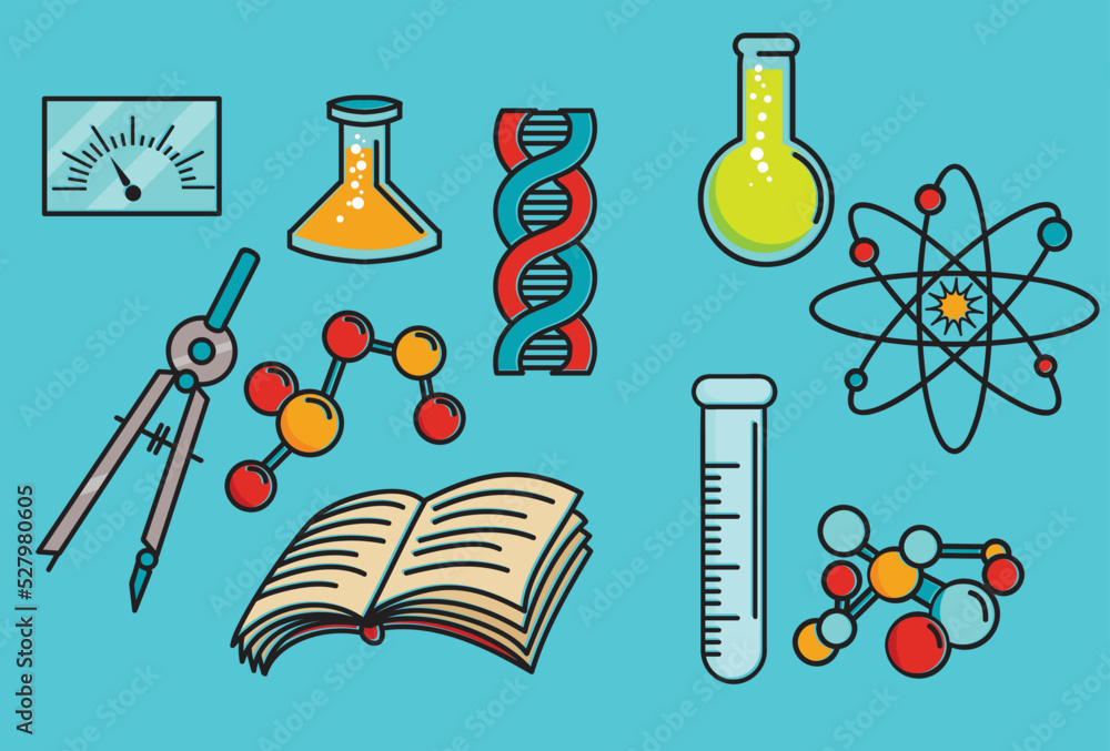 science fair elements set design Stock Vector | Adobe Stock
