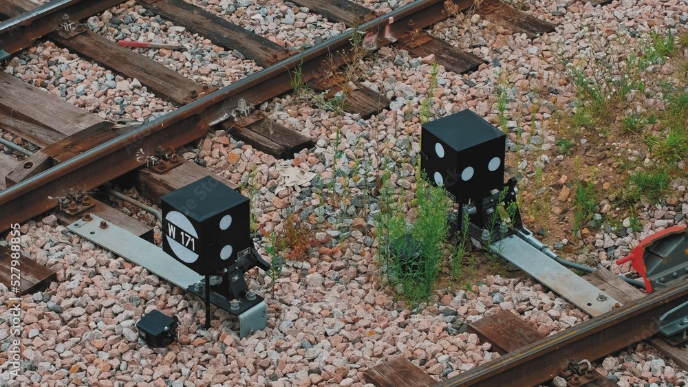 Railway Track Junction Switch with Mechanical Signalling Point ...