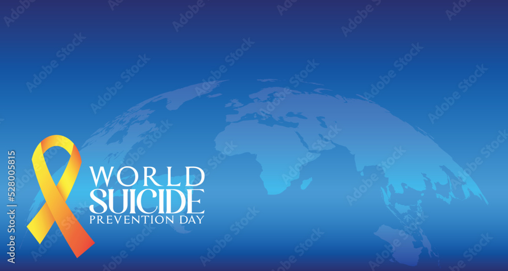 World Suicide Prevention Day abstract background. Vector design with ...