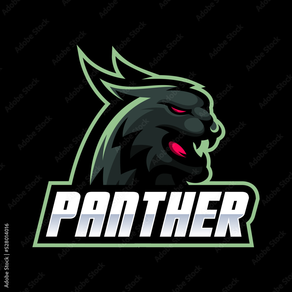 Panther head logo illustration sport and e sport mascot logo, vector ...