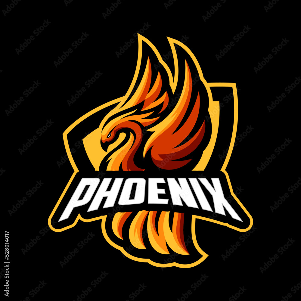 Phoenix Bird logo illustration sport and e sport mascot logo, vector ...