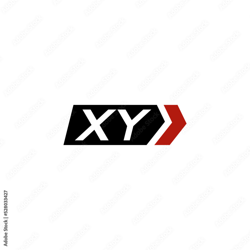 Letter XY logo with simple right arrow design ideas Stock Vector ...
