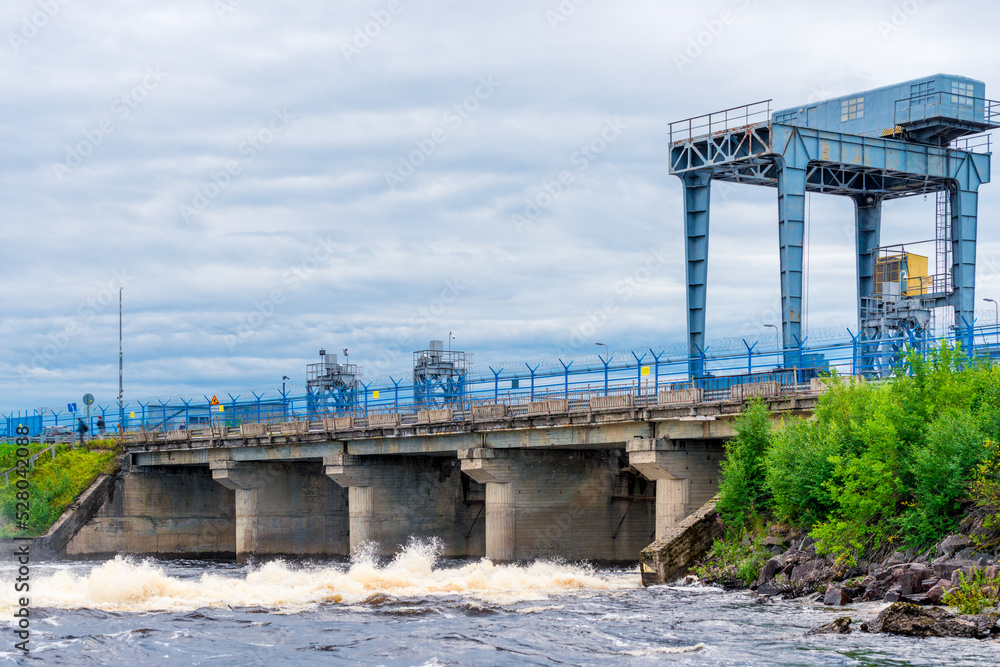 Dam water release,The excess capacity of the dam until spring-way ...