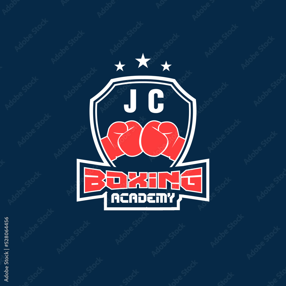 Initial JC Boxing Logo designs, themes, vector, templates and ...