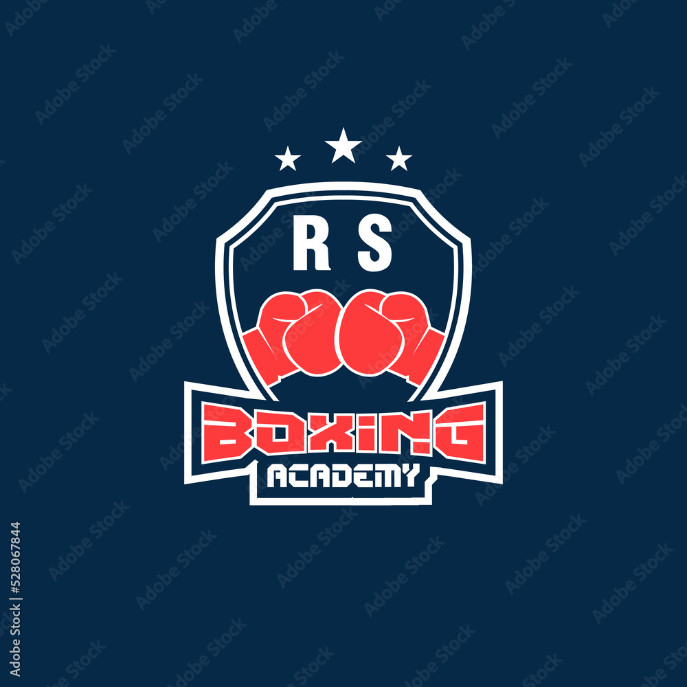 Initial RS Boxing Logo designs, themes, vector, templates and ...