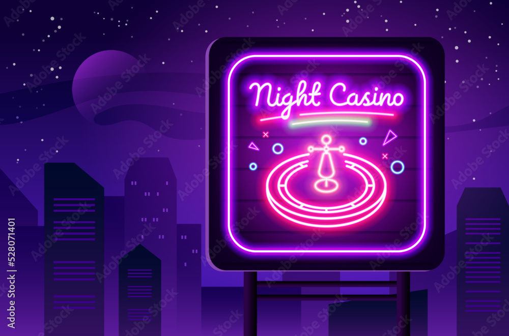 Neon gamer background. Video play concept with control electronic logo ...