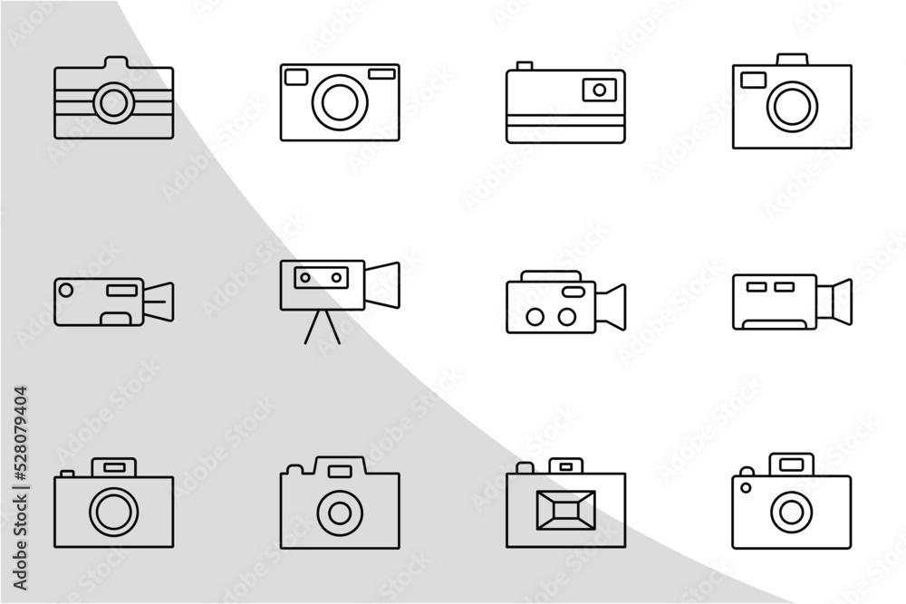 Camera Icons Outline, Camera Svg, Cameras Bundle, Icon Bundle ...