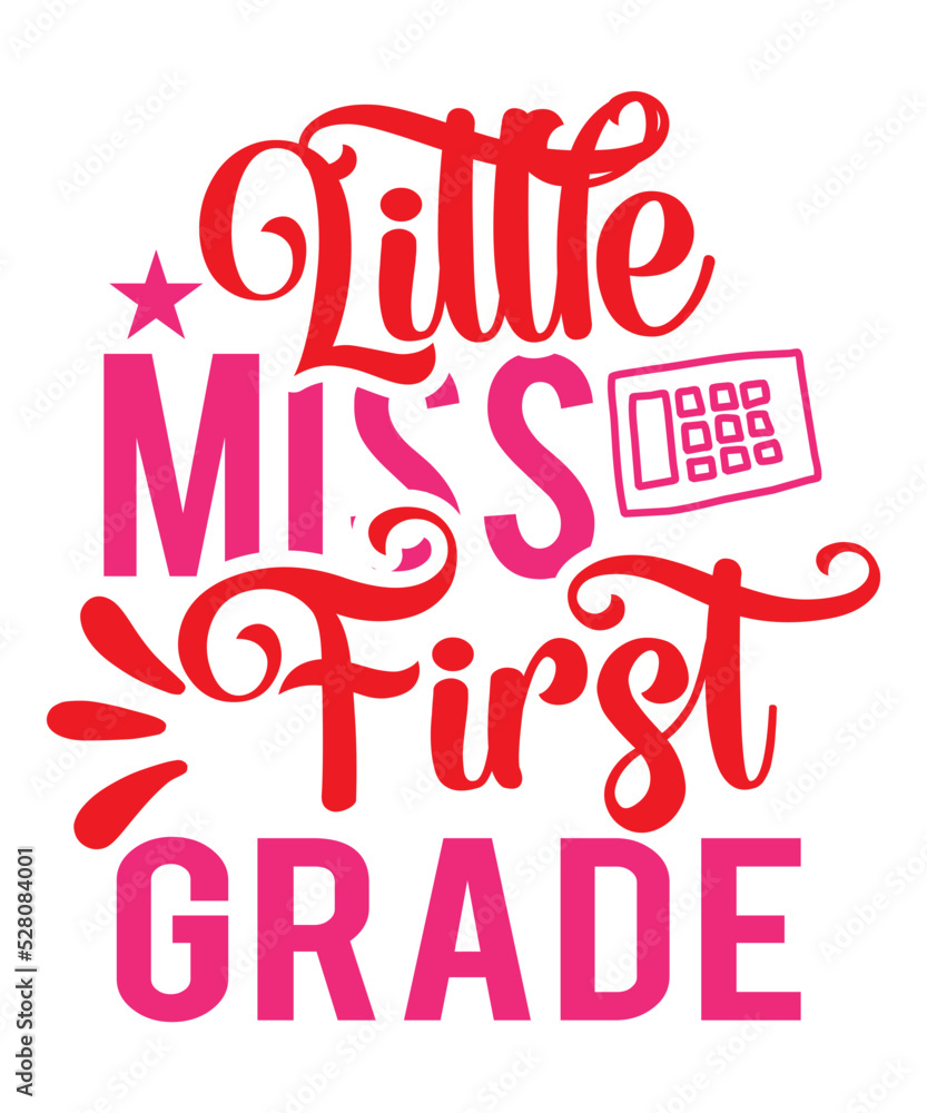 Back to School Svg Bundle, Girl First Day of School Shirt, Pre-K Svg ...