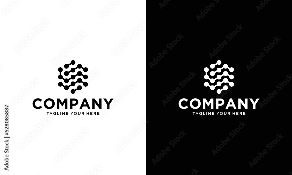 Abstract letter S logo with dot concept. Universal colorful ...