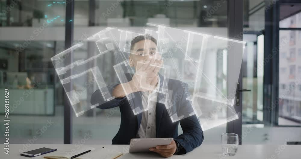 Graphic building floor plan, virtual architecture designer and ...