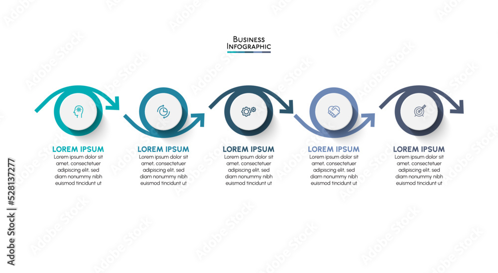 Business data visualization. timeline infographic icons designed for ...