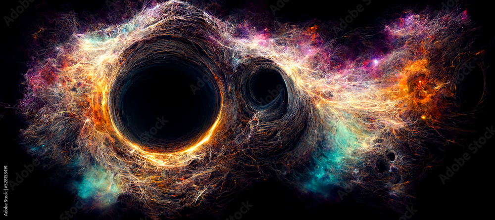 Abstract Sci-fi wallpaper. Beauty of deep space. Colorful graphics for ...