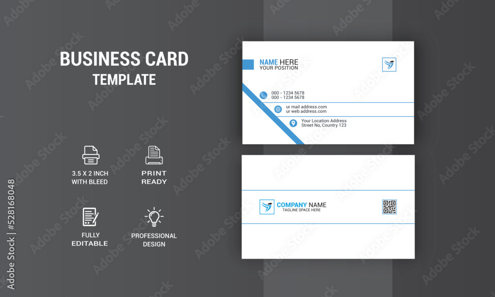 Corporate Business Card Design. Agency Card Design. Photos & Vector ...