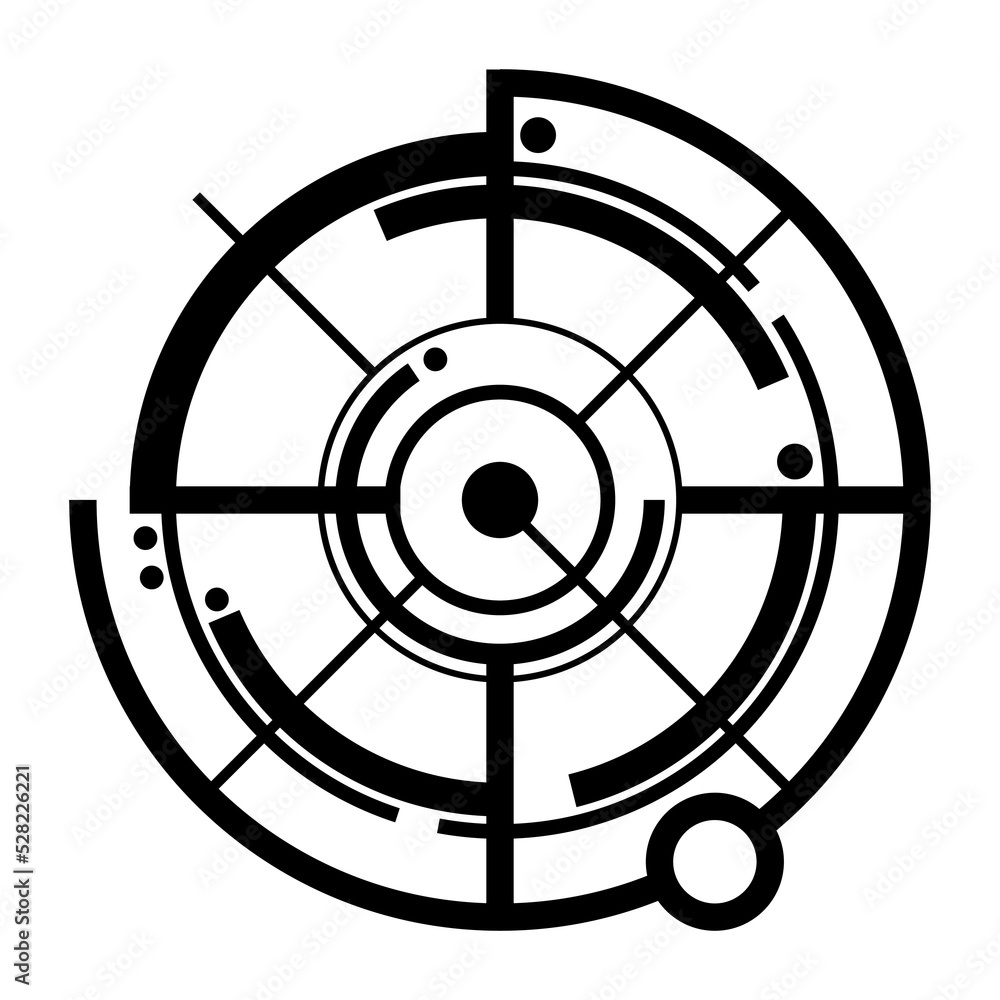 modern target for HUD interface illustration design styles. creative ...