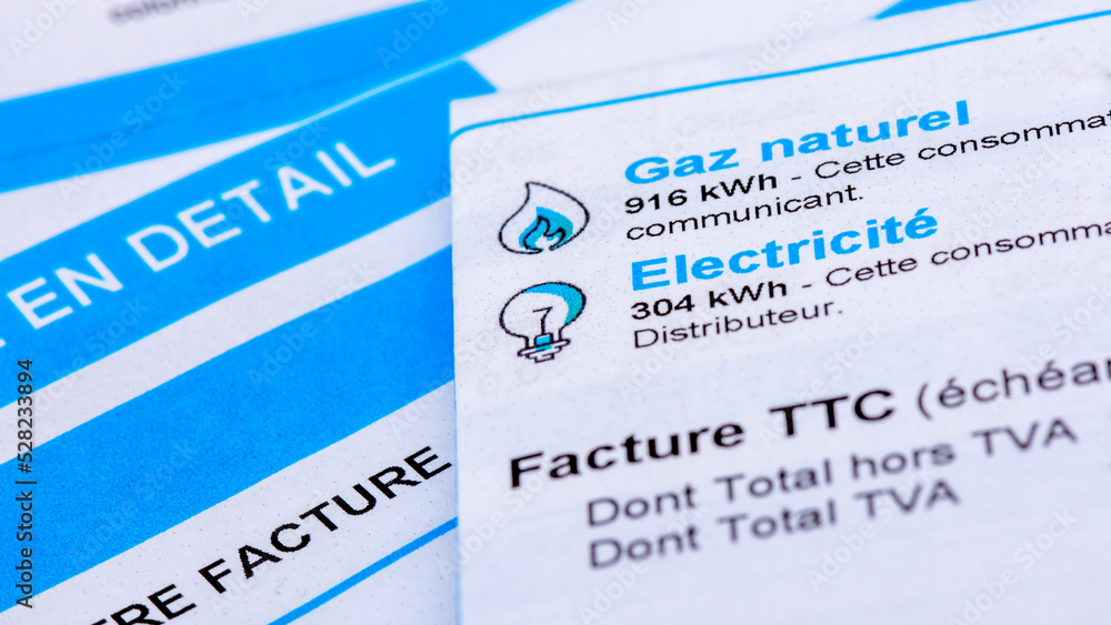 Clamart, France - 4 septembre 2022: Prix de l'énergie en France: gros ...