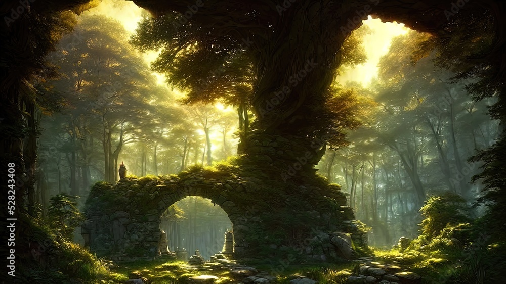 Fantasy Forest Ruins