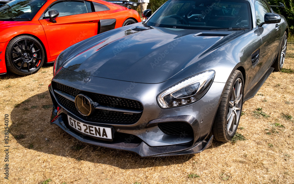 Old Buckenham, Norfolk, UK – September 03 2022. Front on view of a ...