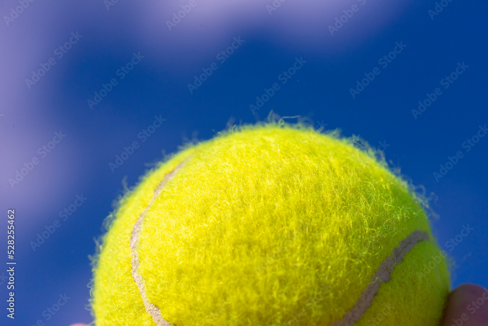 tennis background Close-up shots of tennis balls in tennis courts With ...