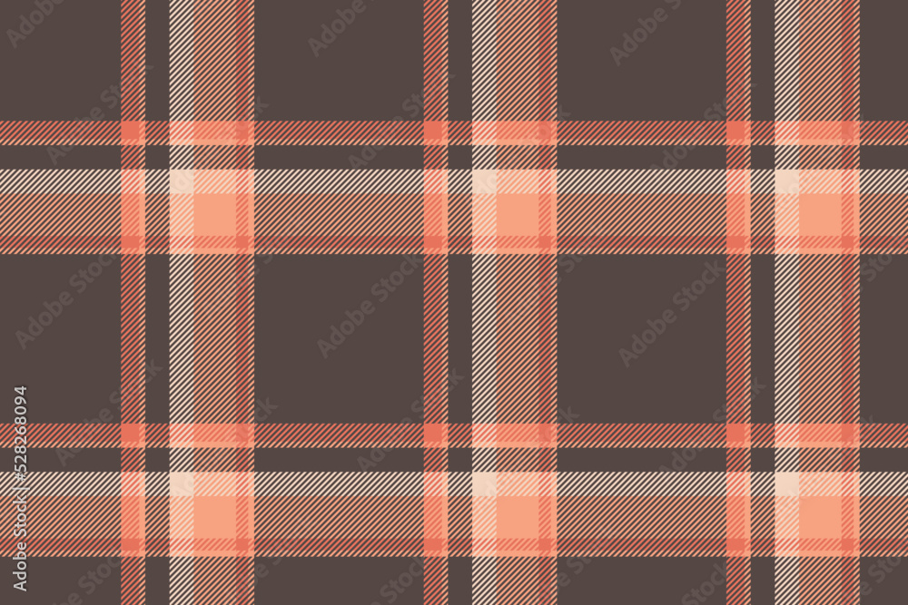 Plaid background, check seamless pattern. Vector fabric texture for ...