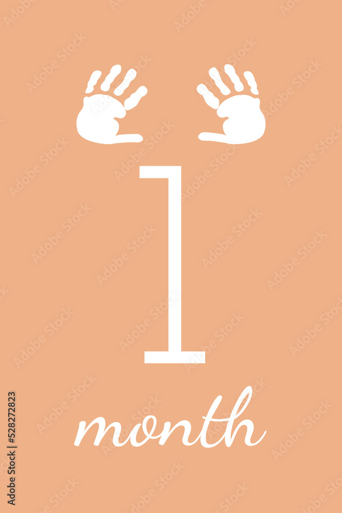 Baby cards with nimbers for newborn. Print and take photos with them. 1 ...