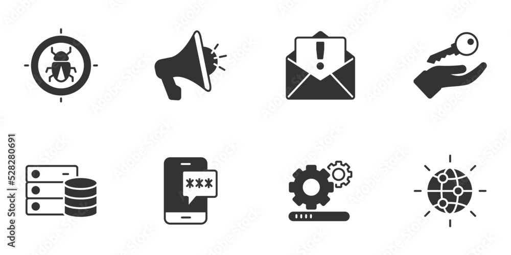 Cybersecurity icons set . Cybersecurity pack symbol vector elements for ...