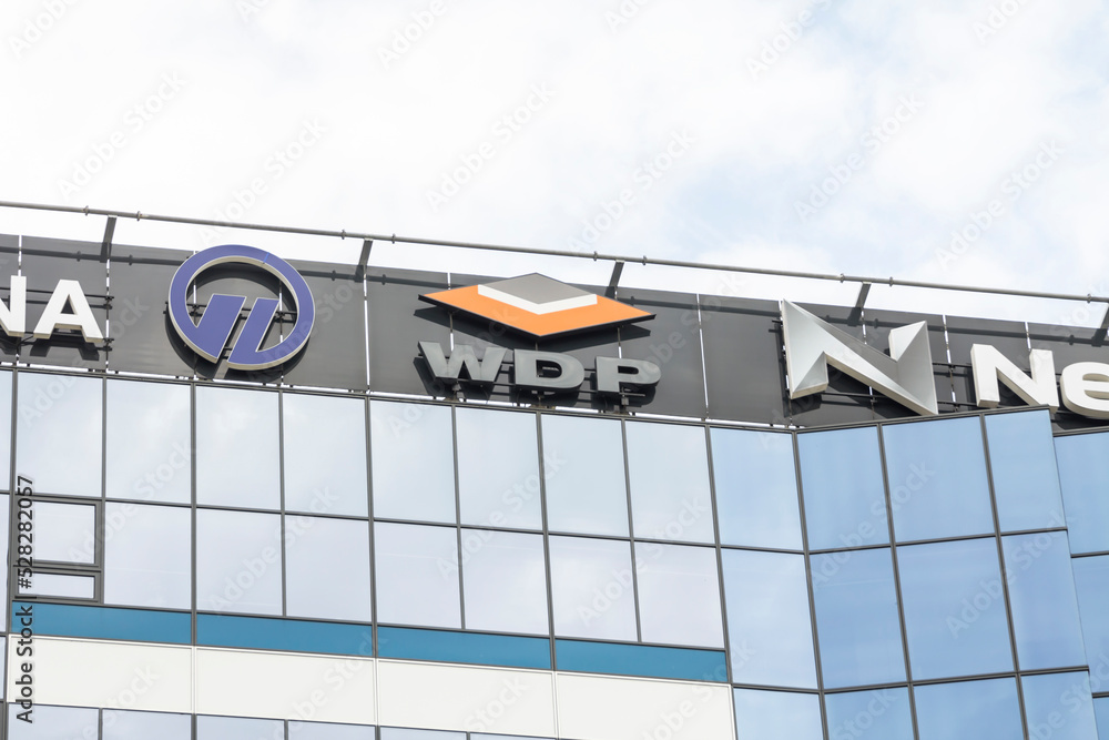Bucharest, Romania - Aug, 2022: A logo of WDP, Warehouses De Pauw ...