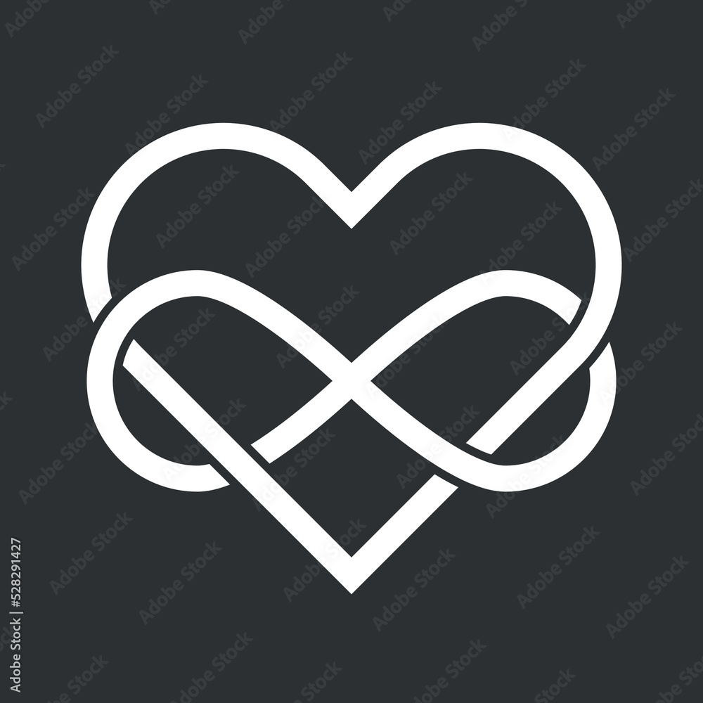 Celtic Infinity Knot inversion logo. Wicca symbol for protection and ...