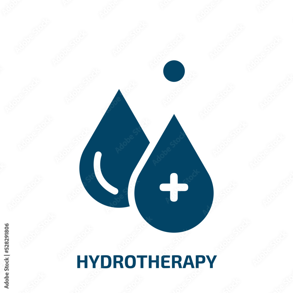 hydrotherapy vector icon. hydrotherapy, swimmer, water filled icons ...