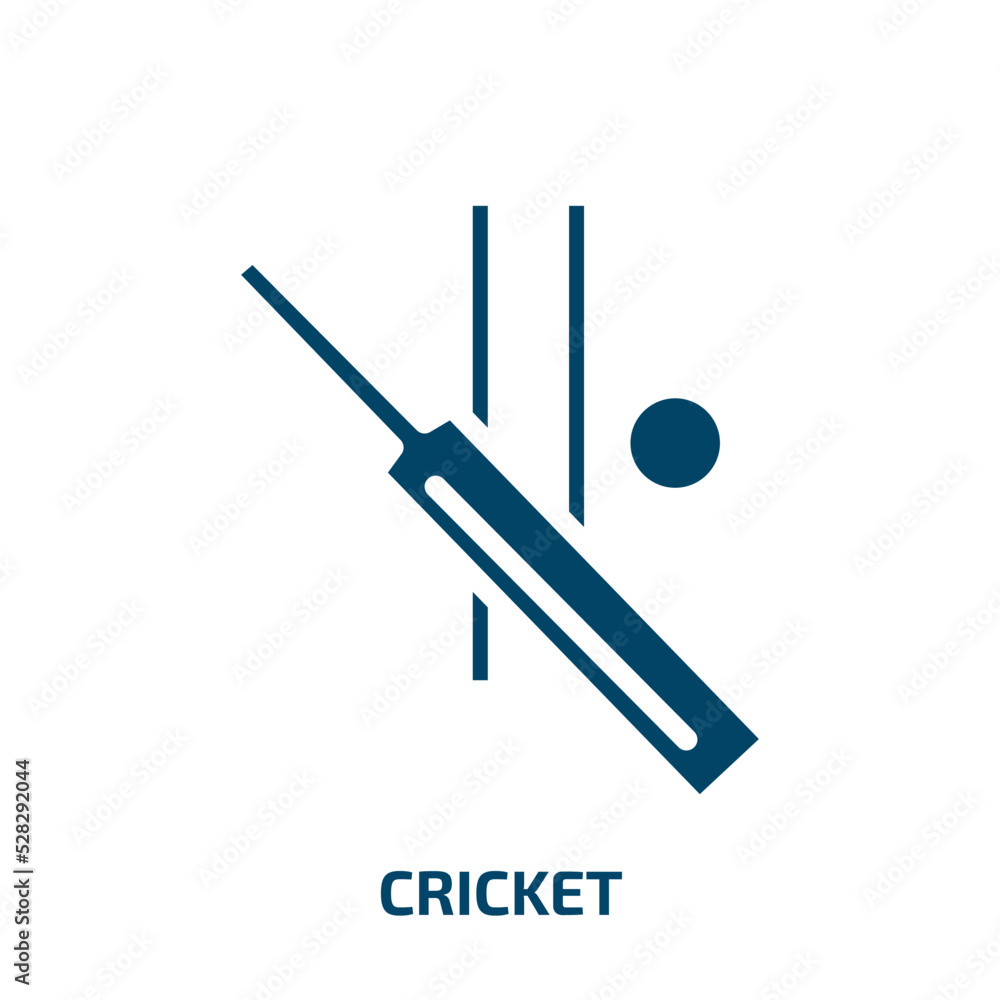 cricket vector icon. cricket, game, ball filled icons from flat insects ...