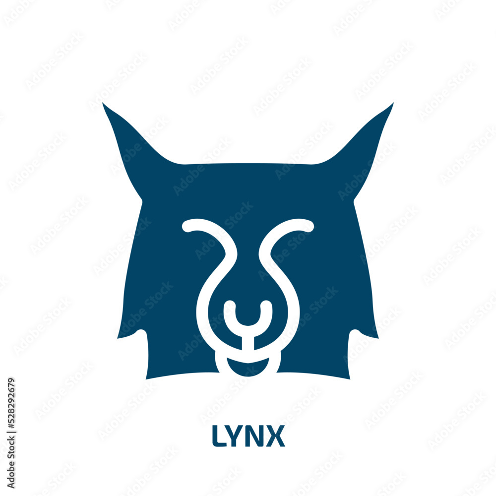 lynx vector icon. lynx, animal, bear filled icons from flat animals ...