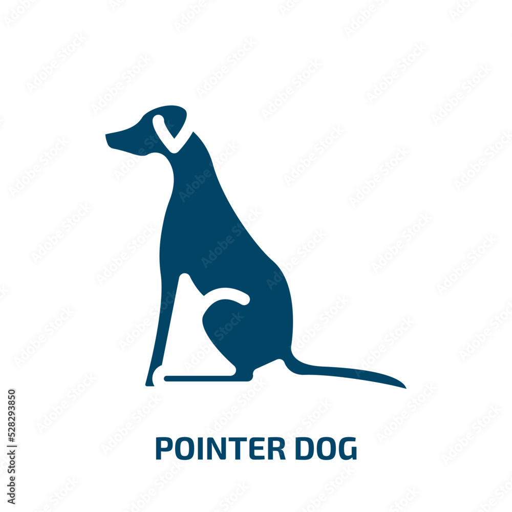 pointer dog vector icon. pointer dog, pointer, dog filled icons from ...