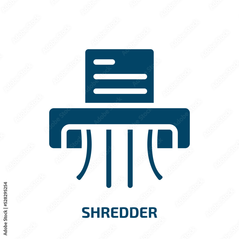 shredder vector icon. shredder, office, paper filled icons from flat ...