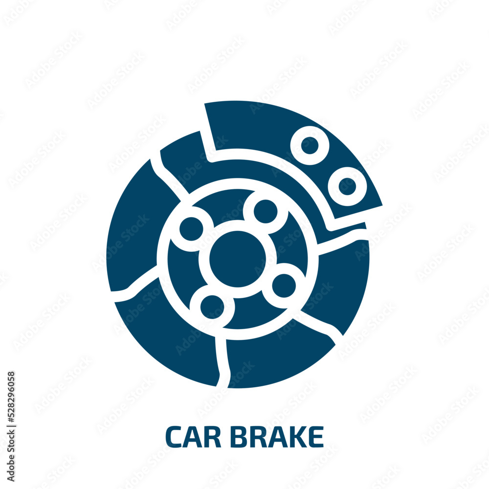 car brake vector icon. car brake, auto, mechanic filled icons from flat ...