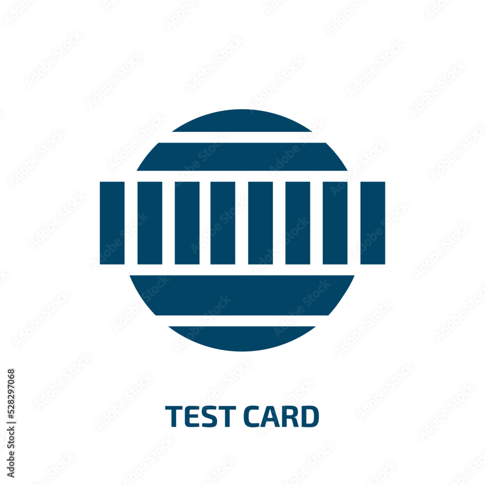 test card vector icon. test card, test, check filled icons from flat ...