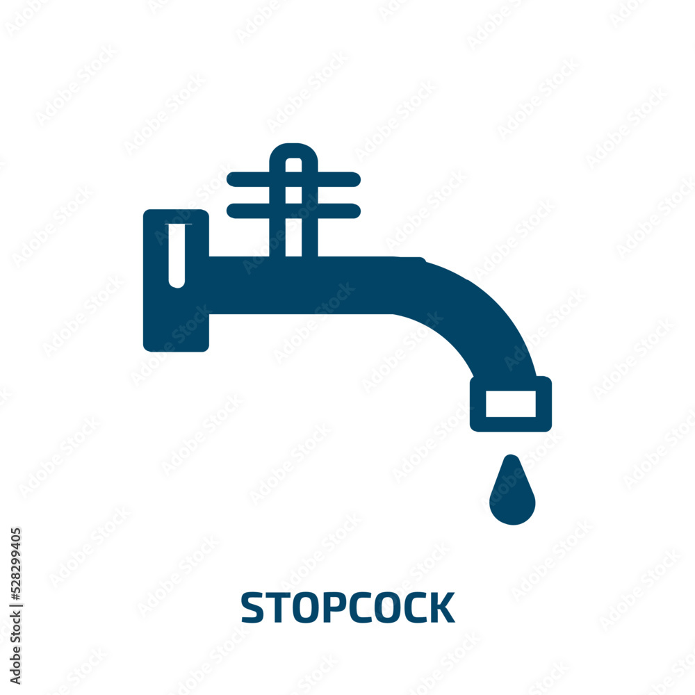 stopcock vector icon. stopcock, flow, tap filled icons from flat ...