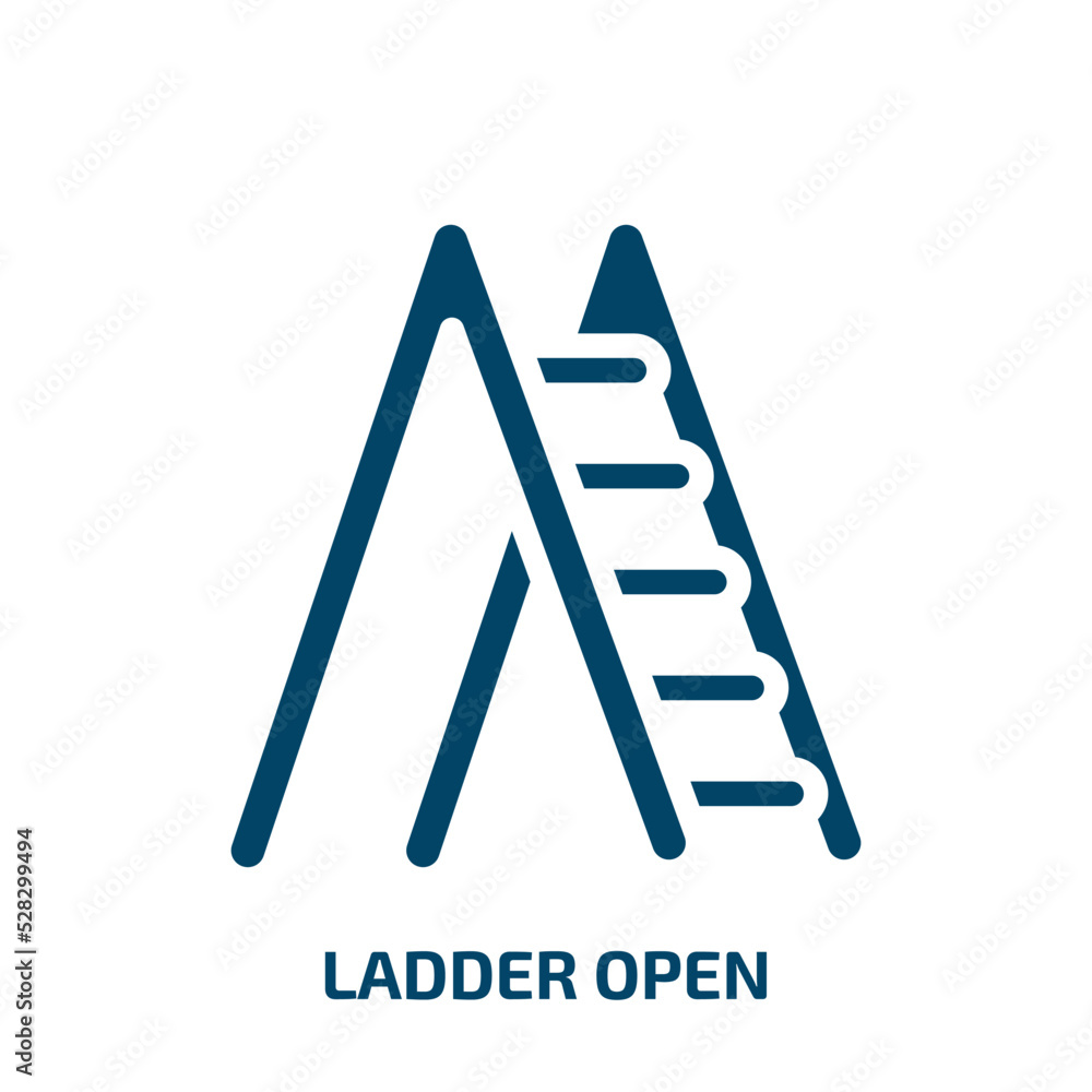 ladder open vector icon. ladder open, ladder, open filled icons from ...