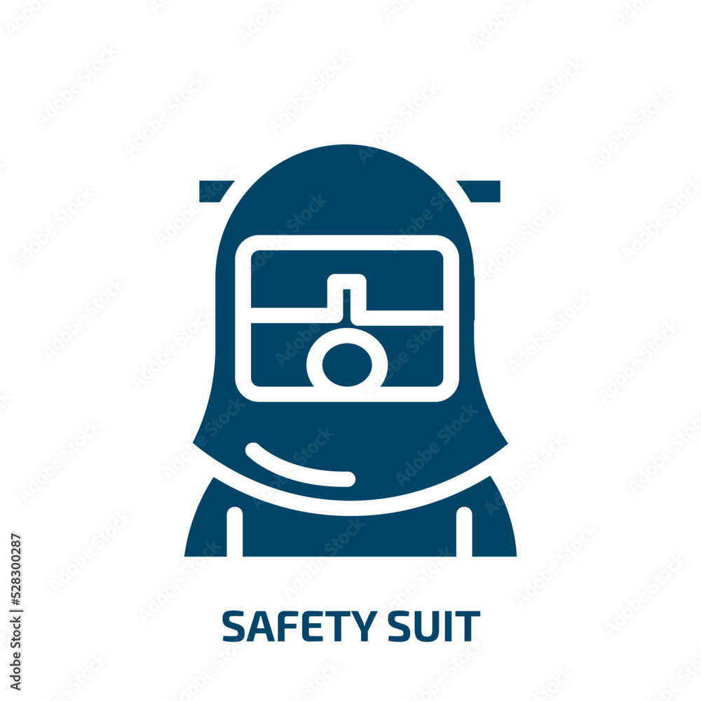 safety suit vector icon. safety suit, safety, equipment filled icons ...